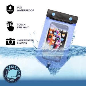 Lewis N. Clark WaterSeals Triple Seal Waterproof Pouch + Dry Bag for Cell Phone or Tablet, Great for Kayak, Canoe, Pool, Beach, Medium (5.6x4.5)