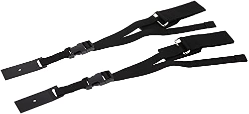 QuakeHOLD! Universal Flat Screen TV Safety Straps, Nylon Anti-Tip Adhesive Straps, Earthquake Protection, For TVs and Furniture, Child Proofing for Home Safety, Easy Installation, Black, 1 Pack