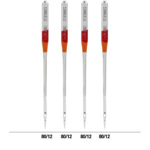 SINGER Regular Point Sewing Machine Needle, 5 Count, Sizes 80/12, 90/14, 100/16