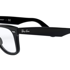 Ray-Ban RX5121 Wayfarer Square Prescription Eyeglass Frames, Black/Demo Lens, 50 mm