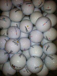 36 titleist mixed used golf balls in near mint condition - 3 dozen