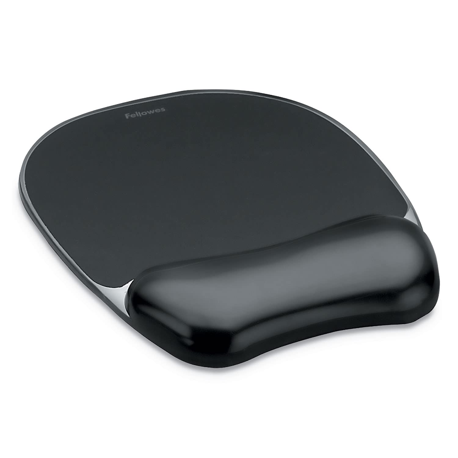 Fellowes 9112101 Crystals Gel Mouse Pad and Wrist Support - Black