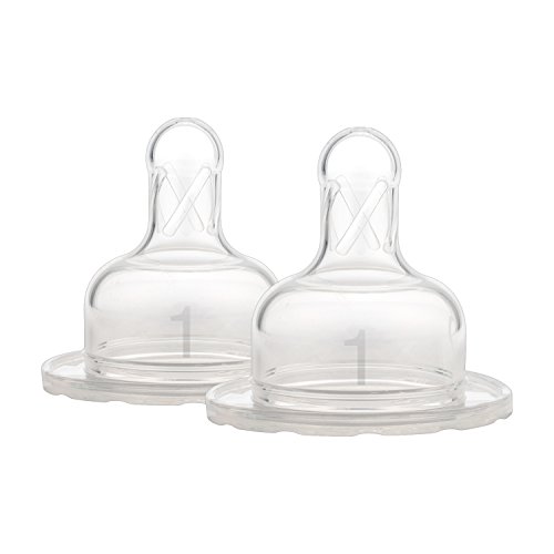 Dr. Brown's Original Wide-Neck Nipple, Level 1 (0m+), 2-Pack