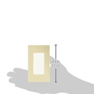 Leviton 80301-ST 1-Gang Decora Plus Screwless Wall Plate - Light Almond