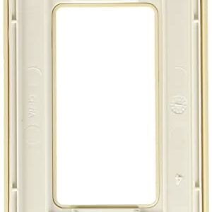 Leviton 80301-ST 1-Gang Decora Plus Screwless Wall Plate - Light Almond