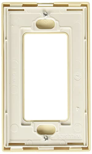 Leviton 80301-ST 1-Gang Decora Plus Screwless Wall Plate - Light Almond