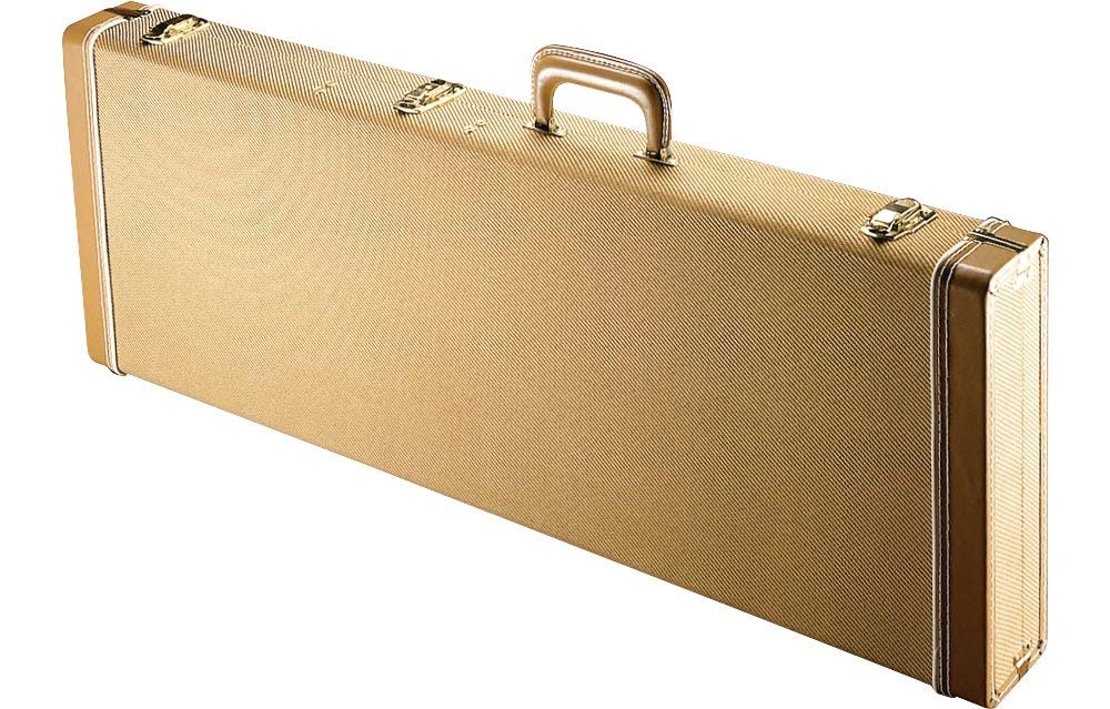 Gator Cases Deluxe Wood Standard Fits Fender Stratocaster/Telecaster Electric Guitar Case (GW TW)