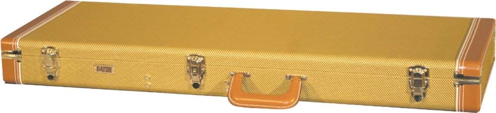 Gator Cases Deluxe Wood Standard Fits Fender Stratocaster/Telecaster Electric Guitar Case (GW TW)