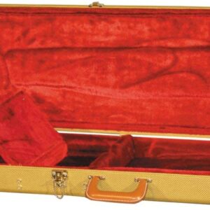 Gator Cases Deluxe Wood Standard Fits Fender Stratocaster/Telecaster Electric Guitar Case (GW TW)