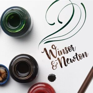 Winsor & Newton Calligraphy Ink, 30ml (1-oz) Bottle, Leaf Green