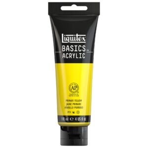 Liquitex BASICS Acrylic Paint, 118ml (4-oz) Tube, Primary Yellow