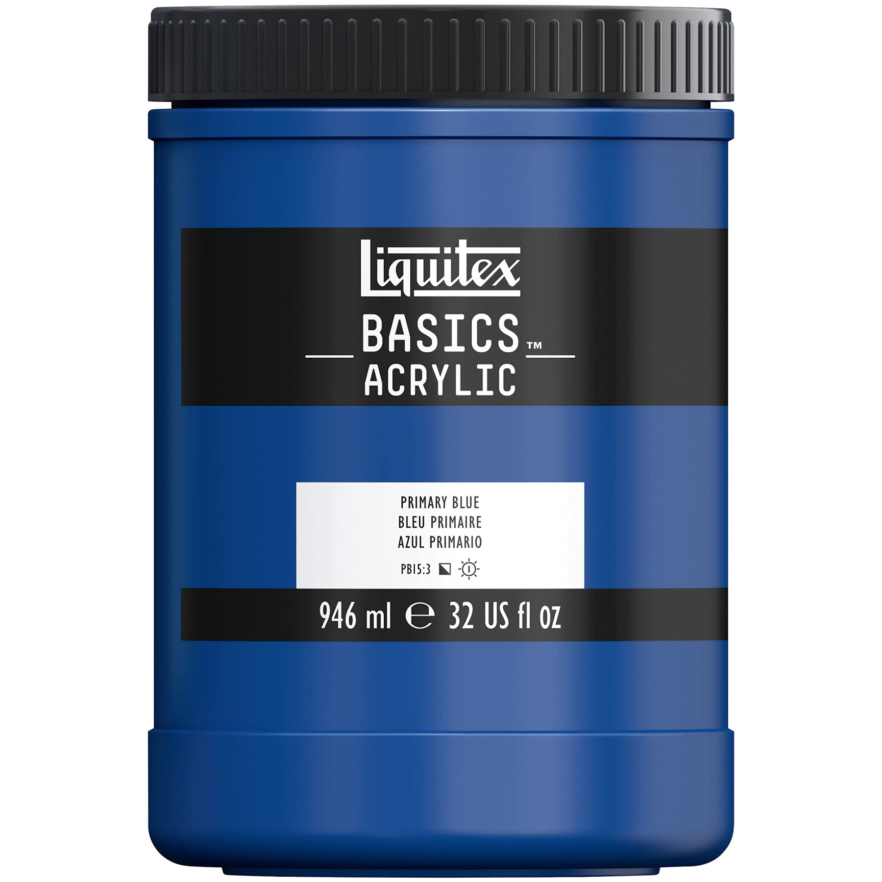 Liquitex BASICS Acrylic Paint, 946ml (32-oz) Jar, Primary Blue