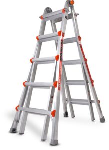 little giant ladders, super duty, m22, 22 foot, multi-position ladder, aluminum, type 1aa, 375 lbs weight rating, (10403)