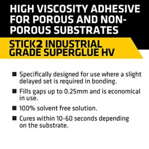 Everbuild HV20 Industrial HV Superglue, Multi-Colour, 20 g