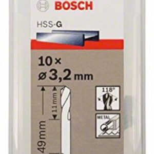 Bosch 2608597584 Double-End Drill Bit 3, 2mmx49mm 10 Pcs