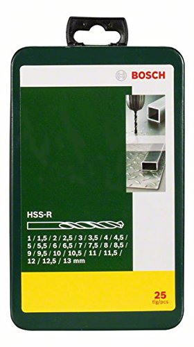 Bosch 2607019446 Metal Drill Bit-Set Hss-R 25 Pcs