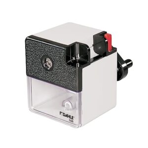 dahle 166 premium pencil sharpener w/point adjuster & automatic cutting system, accepts graphite & oversized artist pencils