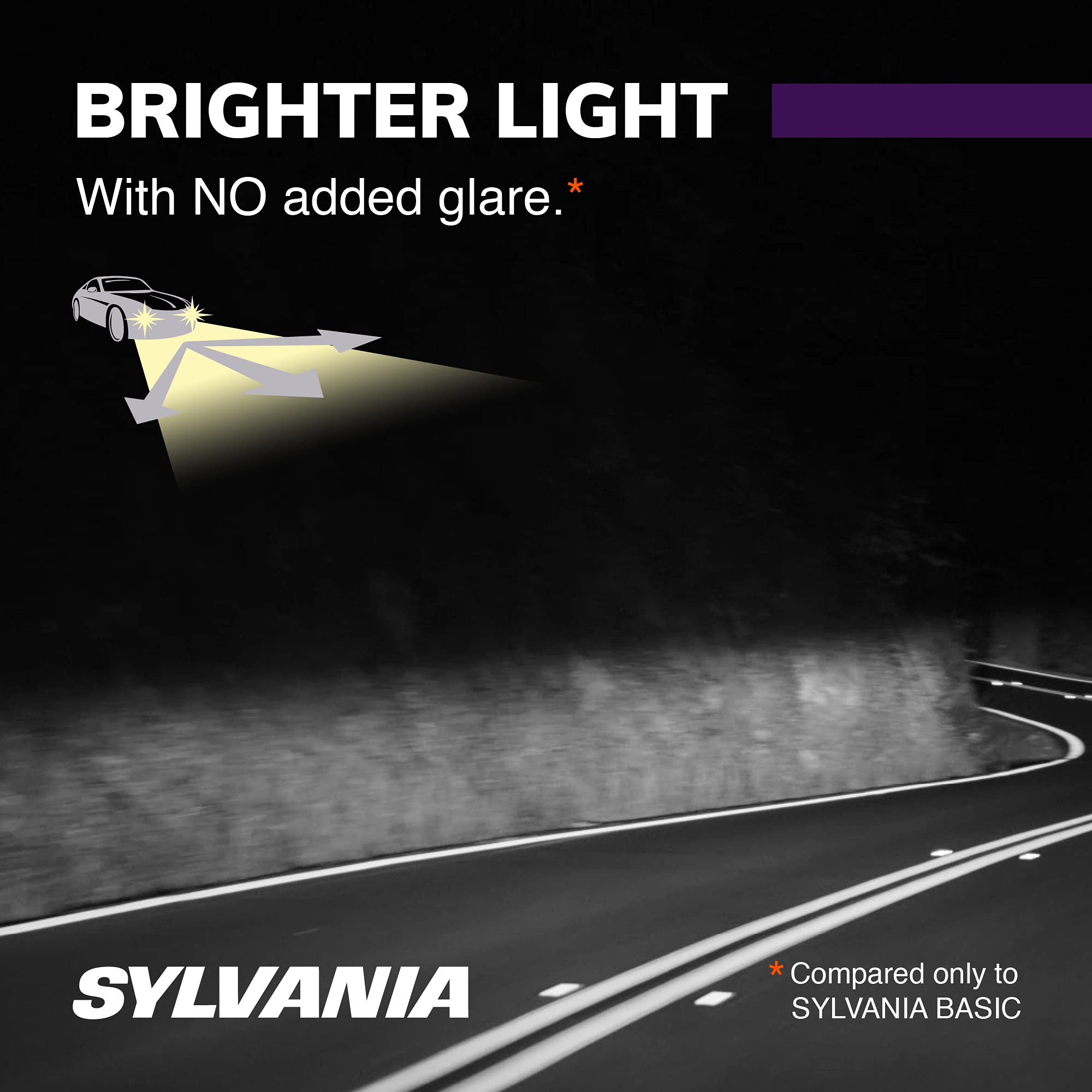 SYLVANIA - 9003 XtraVision - High Performance Halogen Headlight Low Beam and Fog Replacement Bulb (Contains 2 Bulbs)