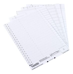 rexel printable inserts suspension file crystal tabs, white, crystalfile, pack of 51, 78050