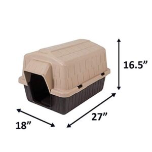 Petmate Aspen Pet Outdoor Dog House, Extra Small, For Pets Up to 15 Pounds, Made in USA