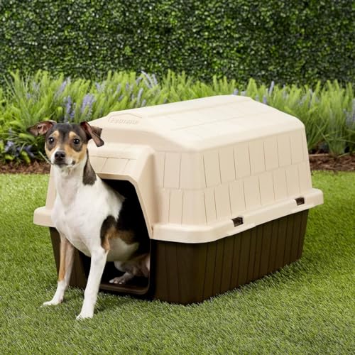 Petmate Aspen Pet Outdoor Dog House, Extra Small, For Pets Up to 15 Pounds, Made in USA