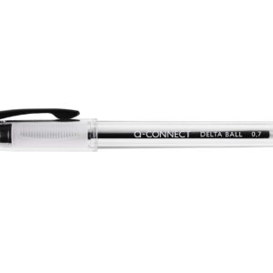 Q-Connect Delta Ball Point Pen KF00375 - Black, Pack of 12