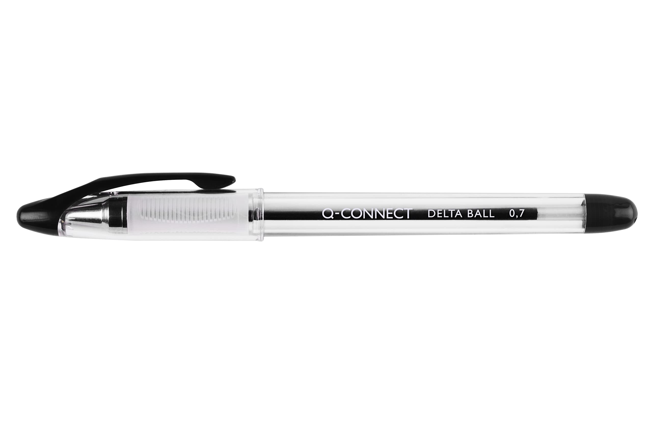 Q-Connect Delta Ball Point Pen KF00375 - Black, Pack of 12