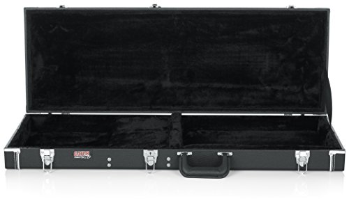 Gator Cases Deluxe Wood Case for Electric Guitars (GW-ELECTRIC),Black