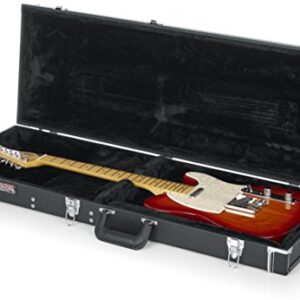 Gator Cases Deluxe Wood Case for Electric Guitars (GW-ELECTRIC),Black