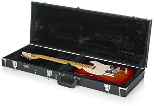 Gator Cases Deluxe Wood Case for Electric Guitars (GW-ELECTRIC),Black