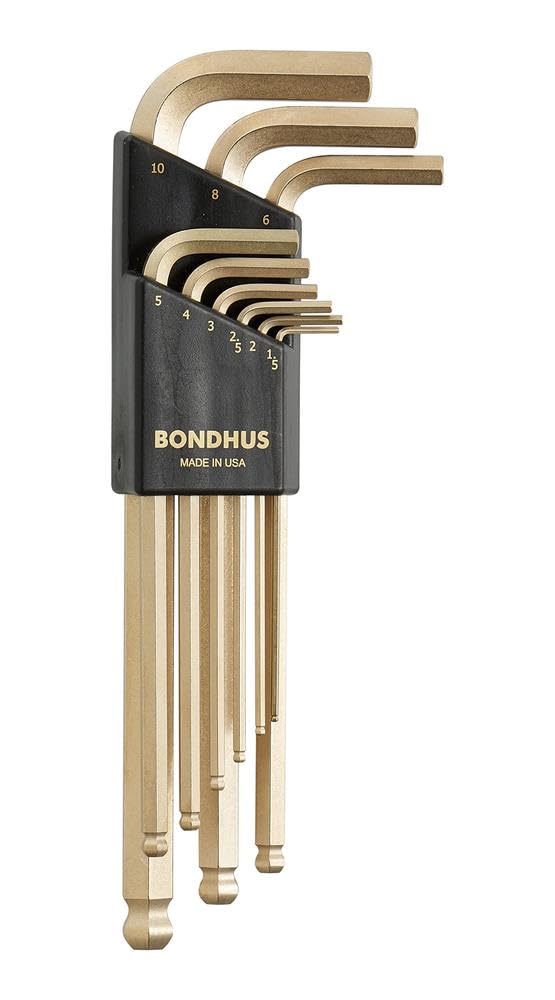 Bondhus 20399 Ball End L-Wrench DoublePK w/BriteGuard & GoldGuard Finish