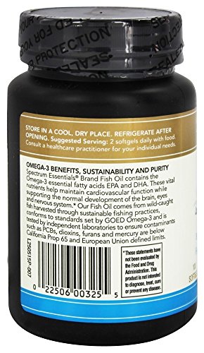 SPECTRUM ESSENTIALS Fish Oil Omega 3, 5 Pounds