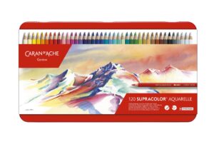 caran d'ache supracolor pencil set, 120/tin (j3888420)