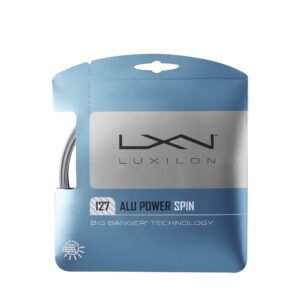 luxilon alu power spin 127 tennis string - set, silver