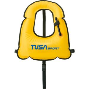 tusa sport snorkeling vest, adult, yellow, sv-4500