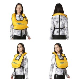 TUSA Sport Snorkeling Vest, Adult, Yellow, SV-4500