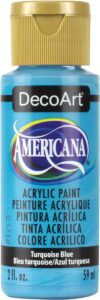 decoart americana acrylic paint, 2-ounce, turquoise blue