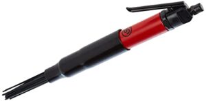 chicago pneumatic cp7120 air powered adjustable needle scaler and chisel, 4,600 bpm, red