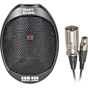 nady cbm-40x condenser boundary microphone full frequency response for recording performances, interviews, courtroom proceedings, meetings, conferences.