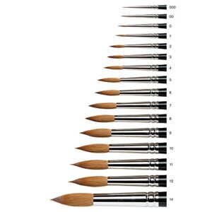 Winsor & Newton Series 7 Kolinsky Sable Brush, Round SH #000