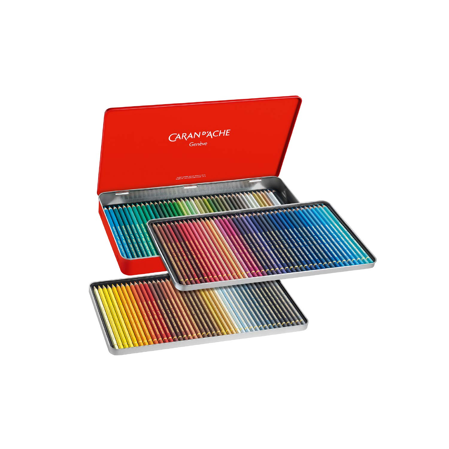 Caran d'Ache Pablo Colored Pencil Set Of 120 Metal Box (666.420)