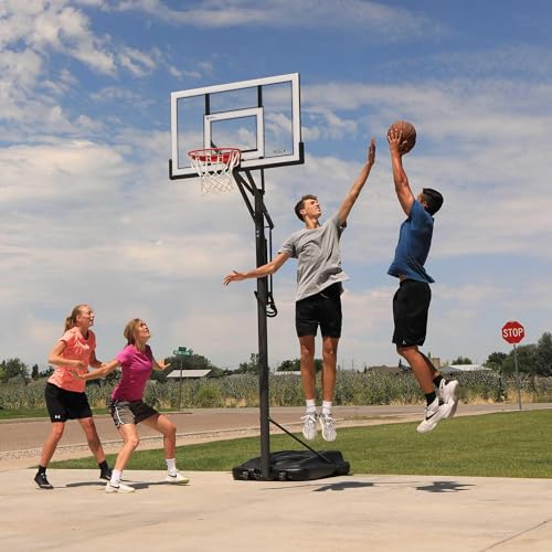 Lifetime Portable Basketball Hoop, 54 Inch Steel-Framed Acrylic Backboard