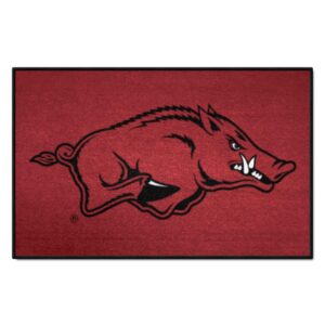 fanmats 2125 ncaa - arkansas razorbacks starter mat accent rug - 19in. x 30in. | sports fan home decor rug and tailgating mat