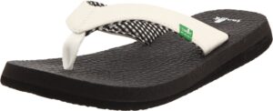 sanuk yoga mat - cushioned sandals - women's white - 8