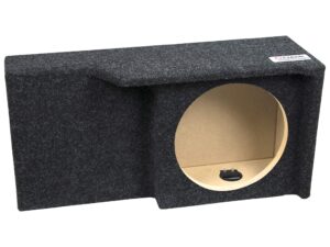 bbox single sealed 10 inch subwoofer enclosure - accu-tuned sealed subwoofer boxes & enclosures - subwoofer box improves audio quality, sound & bass - fits 2004 - 2008 ford f150 super crew / super cab