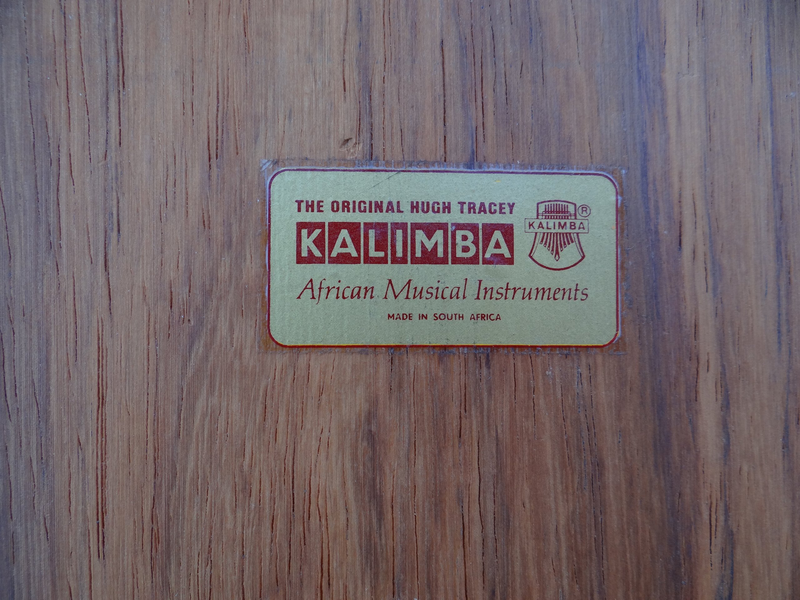 Hugh Tracey Alto Kalimba with Internal Mic Pickup 15-key Alto Kalimba