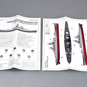 Trumpeter French Navy Richelieu Battleship 1946 (1/700 Scale)