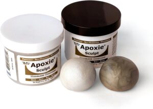 apoxie sculpt - 2 part modeling compound (a & b) - 1 pound, white/stone white