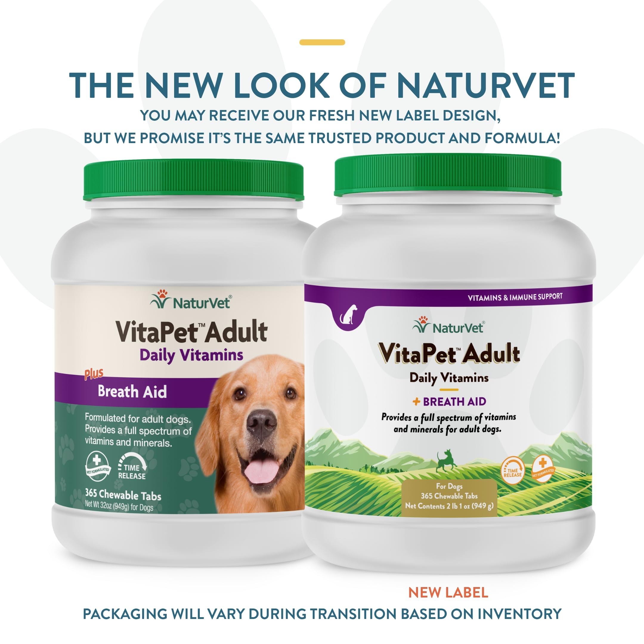 NaturVet Vita Pet Adult Plus Breath Aid Tablets -Time Release 365 ct