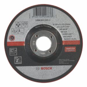 bosch 2608602218 semi flex grinding disc, 125mm x 22.23mm x 3.0mm, blue